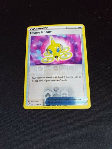 Drone Rotom Trainer - Pokémon Vivid Voltage Reverse Holo #151/185 - NM ...