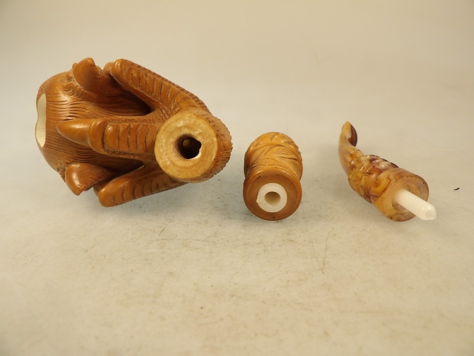 New S. Cosgun Large Dragon Claw Lions Head Turkish Block Meerschaum ...