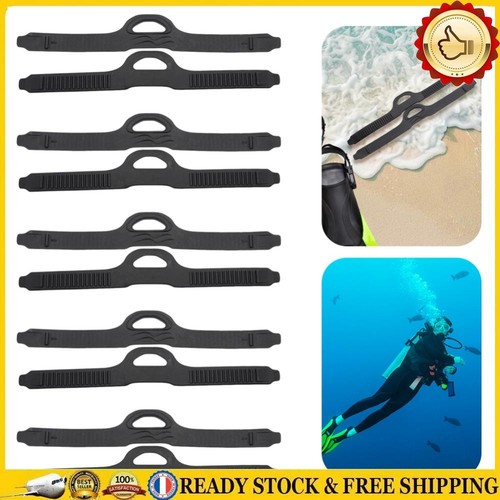 1Pair Flippers Strap TPR Fin Straps Replacement for Underwater Diving ...