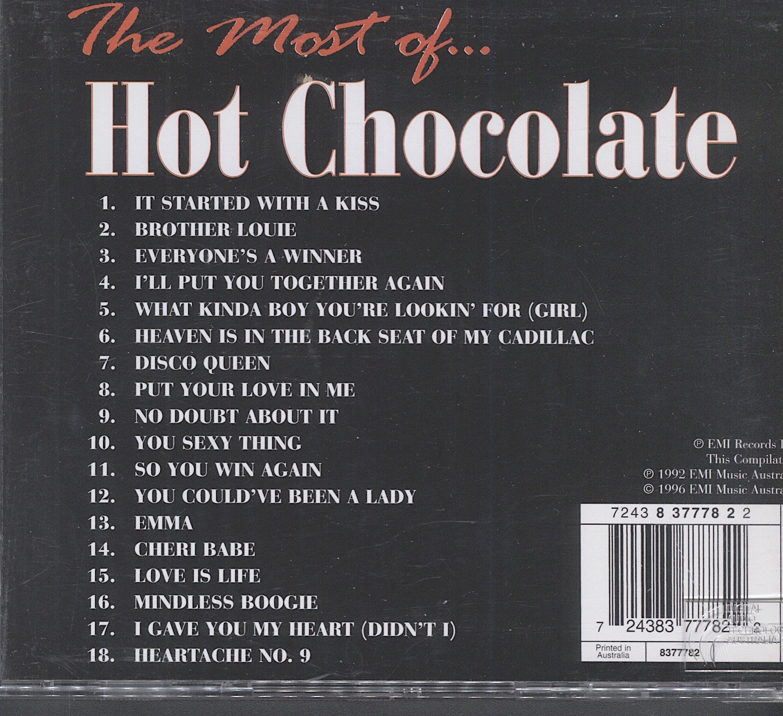 Hot Chocolate – The Most Of Hot Chocolate CD | eBay