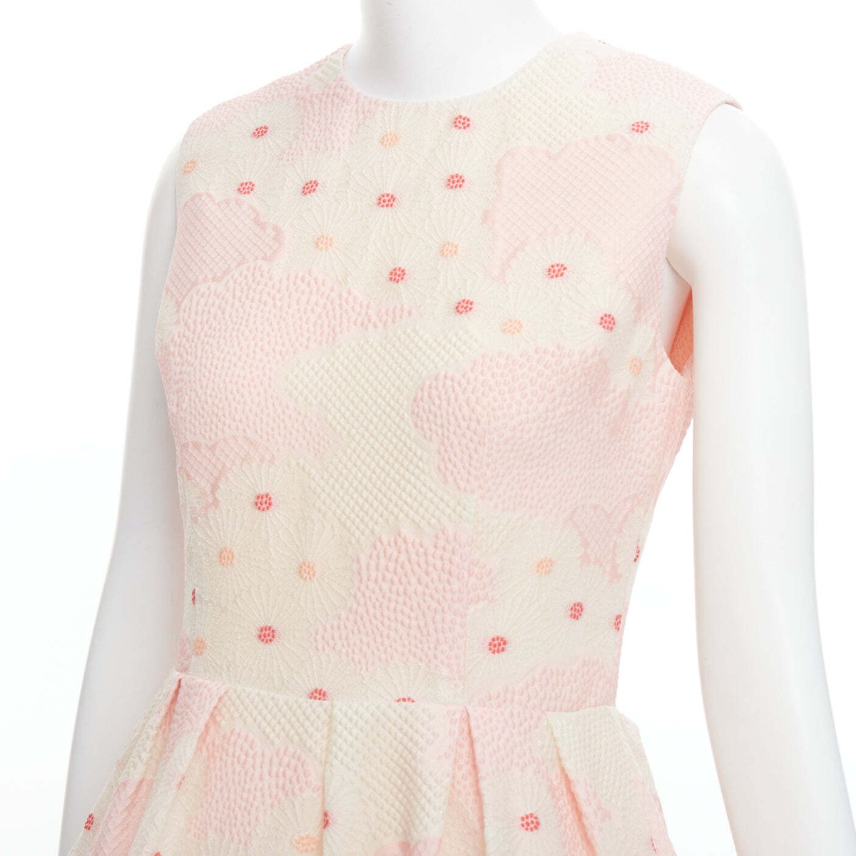 SIMONE ROCHA Kimono pink silk cotton blend floral cloque SIMONE ROCHA Kimono pink silk cotton blend floral cloque