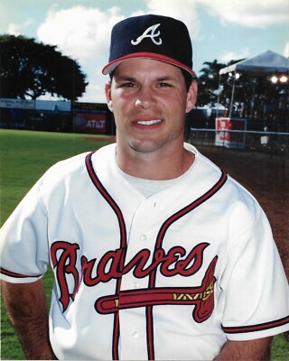Mike Mordecai ATLANTA BRAVES UNSIGNED 8 x 10 ORIGINAL SNAPSHOT PHOTO #2 ...