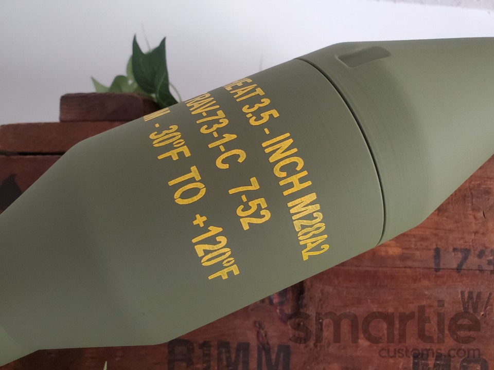 FAKE M28A2 3.5" HEAT Super Bazooka Rocket Round - Plastic Replica | eBay