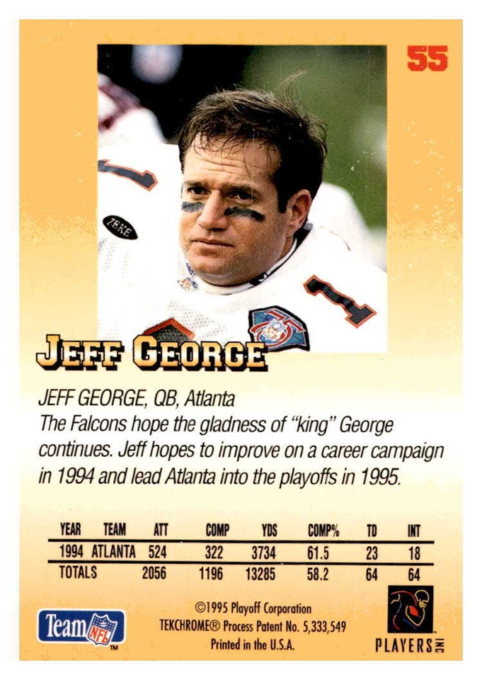 1995 Playoff Absolute Jeff George 55 | eBay
