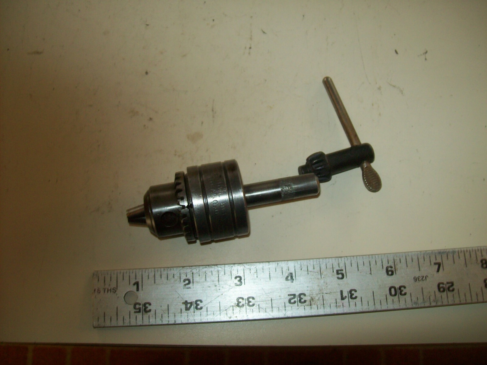 RIDGID #B90A Supreme Drill Chuck With Key 3/8" Capacity 3/8" x #8 ...