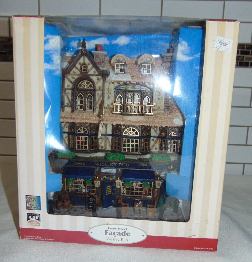 Lemax Essex Street Facade LEMAX Wesley Pub, Battery Operated (4.5V)
