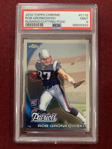 Rob Gronkowski 2010 Topps Chrome Rookie Card RC PSA 9 Mint | eBay