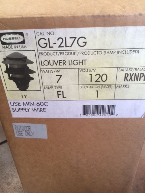 HUBBELL GL-2L7G Louver light 7 W 120VOLTS | eBay