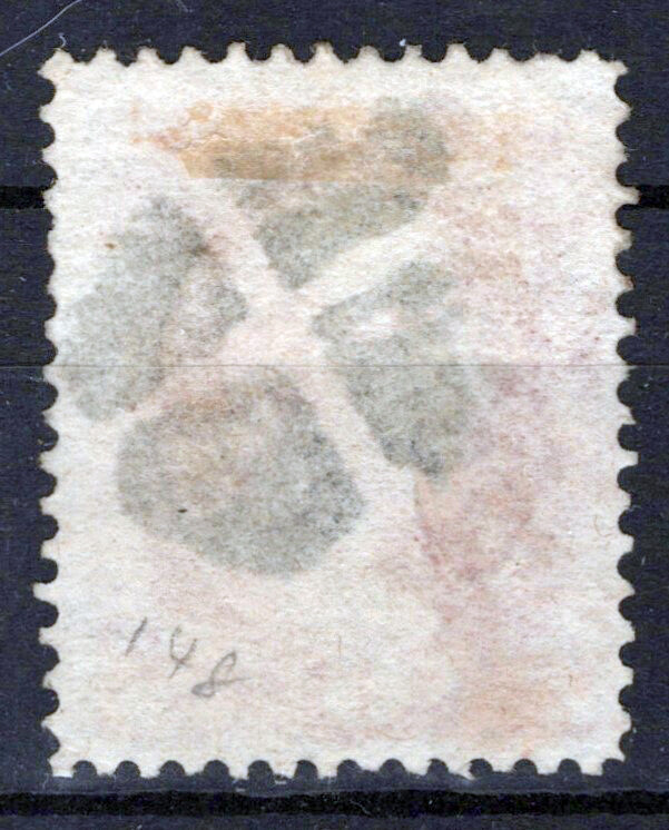 US Stamps 148 used 6c Rose Lincoln National Bank Note Co, thin ZAYIX ...