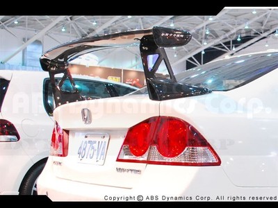 FOR 06-11 HONDA CIVIC US FD1 CSX JDM MU-GEN GT REAR TRUNK SPOILER ...
