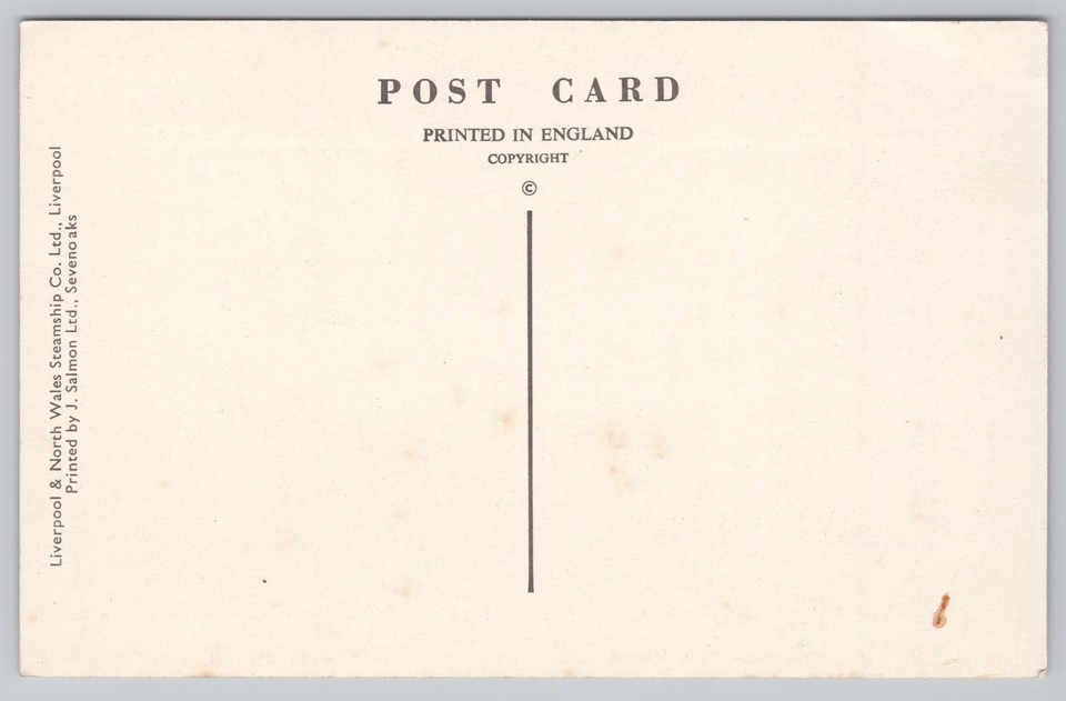 T.S. St Tudno Liverpool & N Wales Steamship Postcard by J Nicholson ...