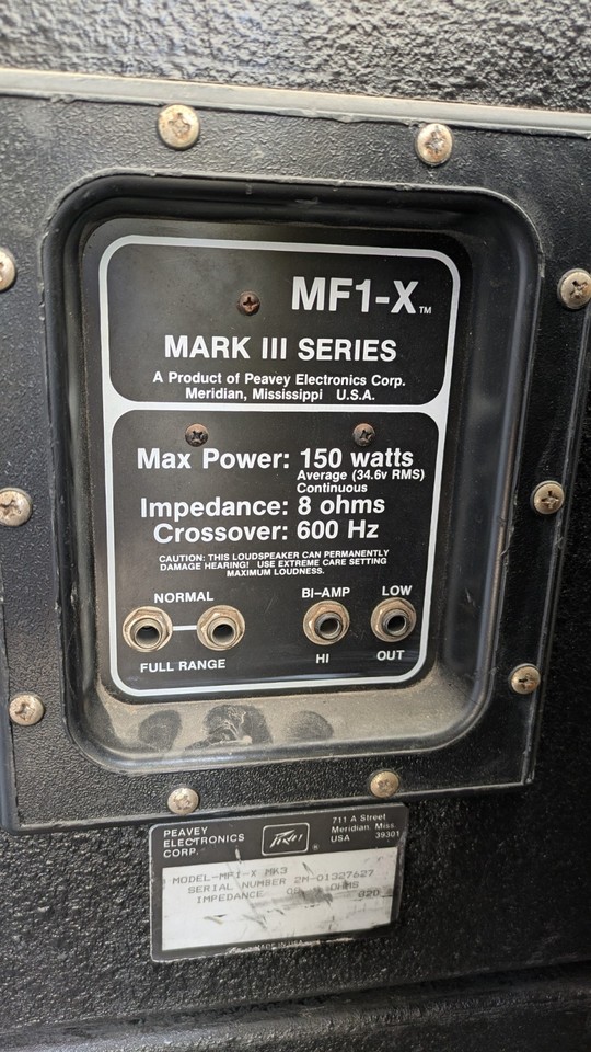 Vintage Peavey SP-3 Professional PA Speakers Complete 3 Way Towers ...