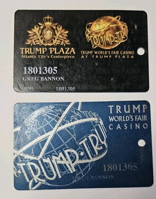Vintage Trump Worlds Fair Casino & Trump Plaza Player Member Cards ...