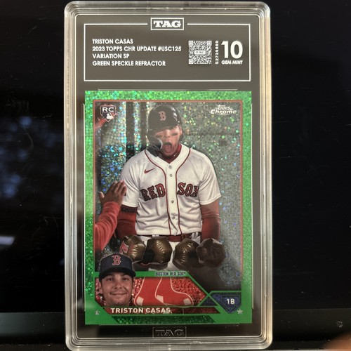 Triston Casas 2023 USC125 Image Variation RC Green Speckle #d 71/99 TAG ...