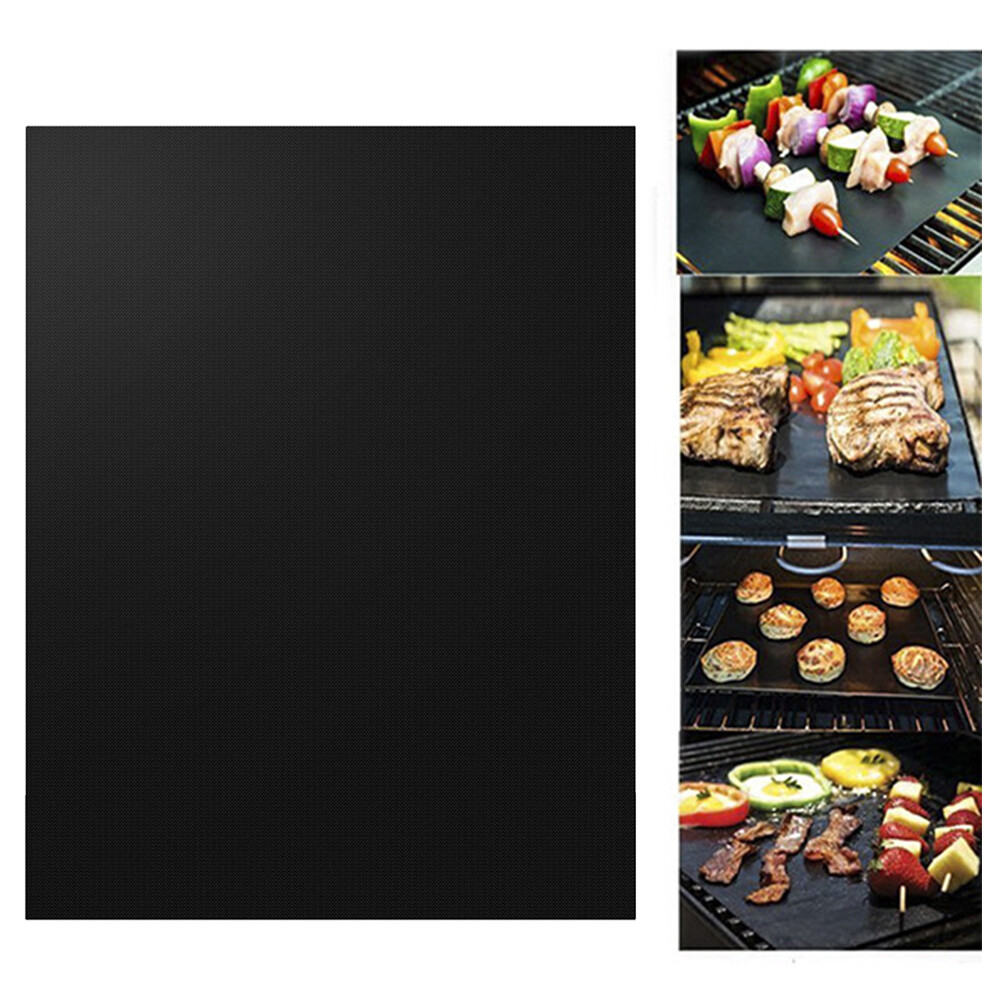 Grill Mat Set Reusable Non Stick BBQ Grill Liner Barbecue Plate for ...