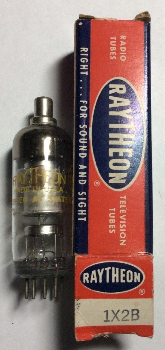 (1) Raytheon made in USA NOS 1X2B half wave rectifier tube | eBay