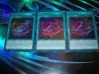 3x Battlefield Tragedy 1st Edition Secret Rare BLMR-EN018 Yu-Gi-Oh! | eBay