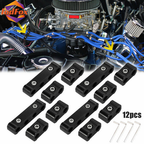 12pc Spark Plug Wire Separator Divider Clamp 8mm 9mm 10mm For Racing ...