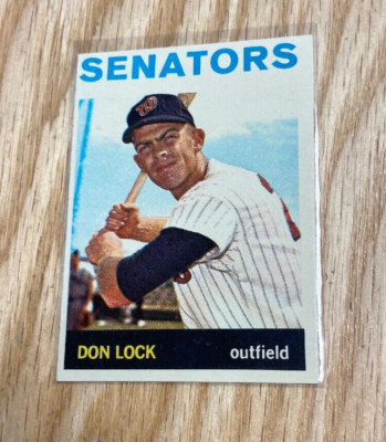 1964 Topps Baseball Don Lock Washington Senators Card #114 | eBay
