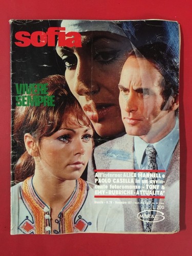 Fotoromanzo SOFIA n.79/1971 Ed.MBR & C (ITA) ALICE MANNELL PAOLO ...