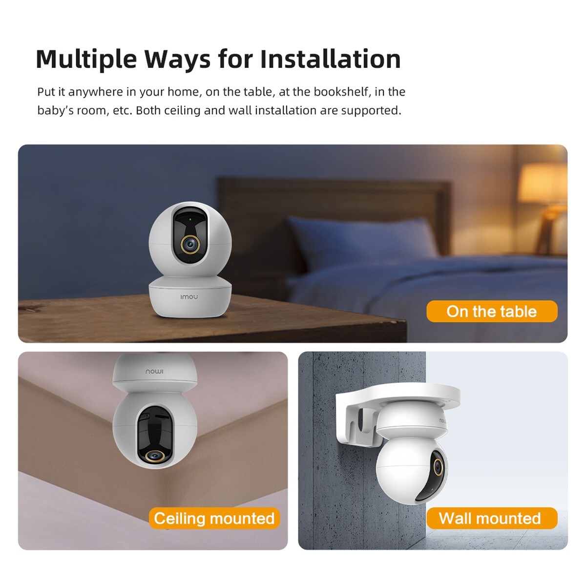 IMOU 2MP FHD WiFi IP Camera Home Security Camera Baby Monitor PTZ 2-Way ...