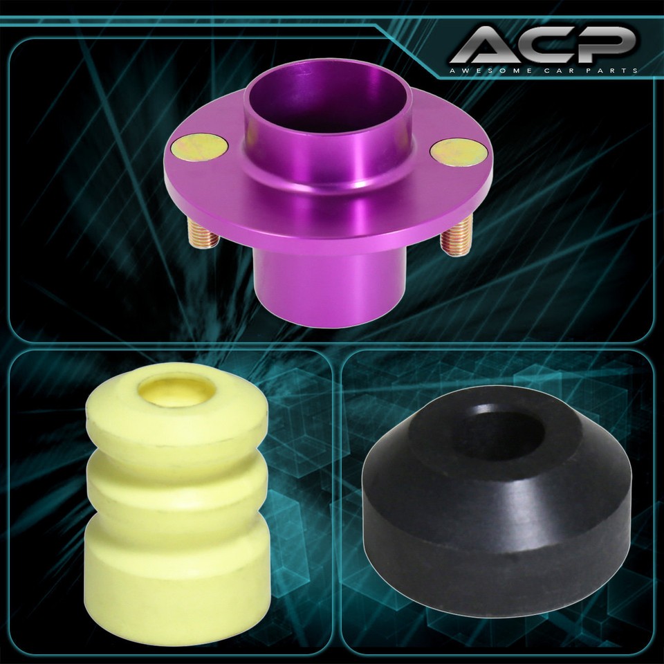 For 88-00 Civic CRX Purple Suspension Shocks Strut Tower Top Hat ...