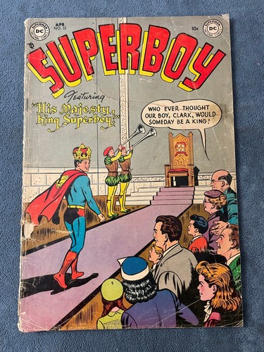 Superboy #32 1954 DC Comic Book Golden Age Win Mortimer Low Grade GD ...