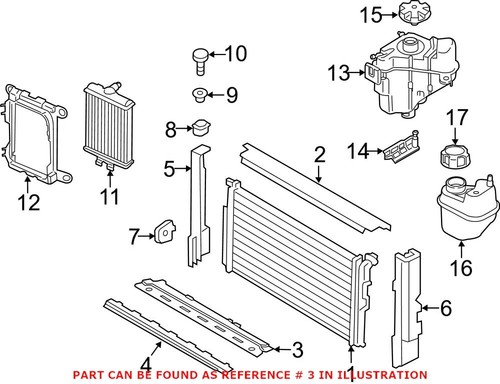 Genuine OEM Lower Radiator Mount Bracket For BMW 17118625433 | eBay