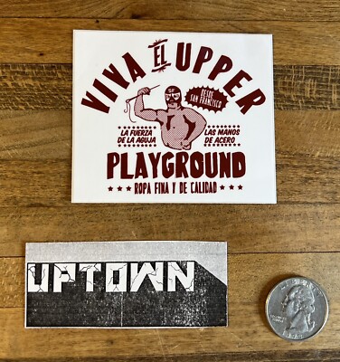 Vintage Upper playground Luchador Sticker Graffiti David Choe Jeremy ...