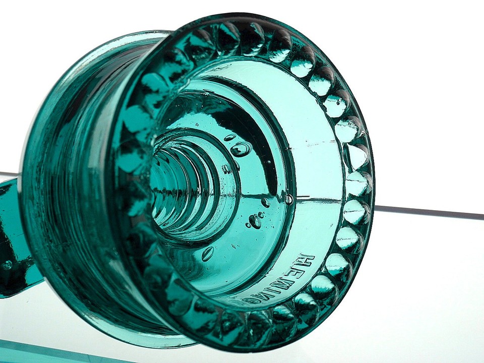 HIGH GLASS CLARITY HEMINGRAY No 60 MICKEY MOUSE EARS Glass Helmet ...