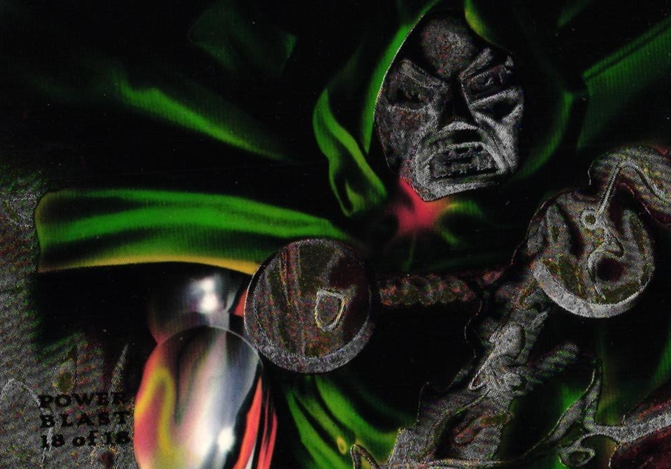 Doctor Doom Marvel Entertainment Flair Power Blast Trading Card 18 of ...