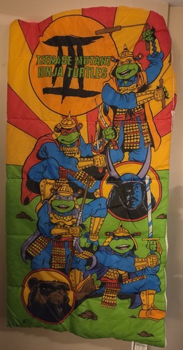 Teenage Mutant Ninja Turtles III Sleeping Bag. Amazing 1993 Vintage | eBay