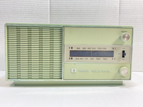 HITACHI SOLID STATE AM-FM TRANSISTOR RADIO MODEL K-710H VINTAGE NOT ...