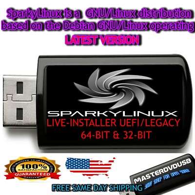 Sparky Linux 7.7 USB Live/Installer - 64-bit & 32-bit - Dual Boot UEFI ...