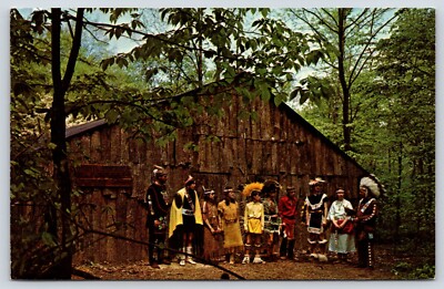 Ohio Frontier Land Iroquois Longhouse Vintage Postcard | eBay