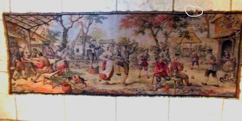 Vintage Tapestry Colonial Festive Theme Frame or Table Runner 52" x 18 ...