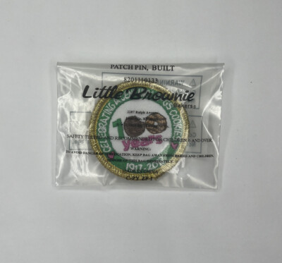 NEW - Little Brownie Girl Scout Cookies 100 Years Patch Pin Back 1917 ...