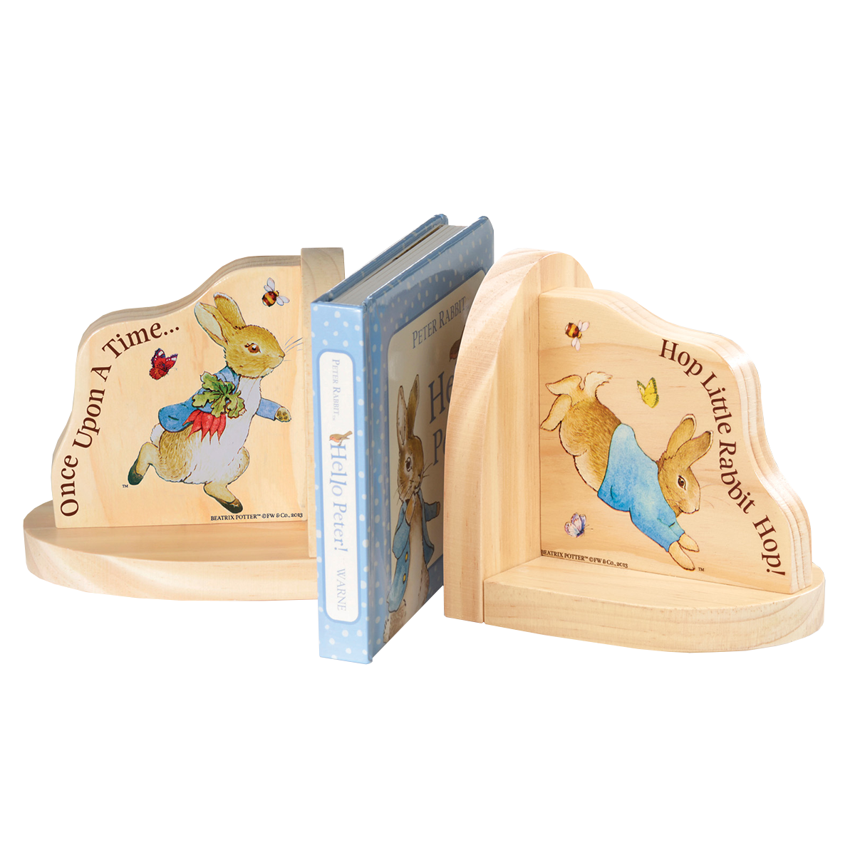 Beatrix Potter Peter Rabbit Wood Bookends | eBay UK
