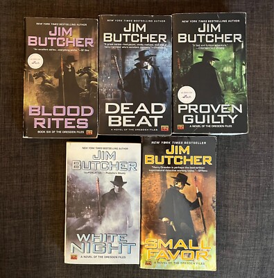 DRESDEN FILES Series by JIM BUTCHER Books 6-10 Set Lot #B | eBay