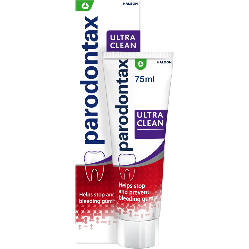 Parodontax Toothpaste for Bleeding Gums & Fresher Breath ULTRA CLEAN 75 ...