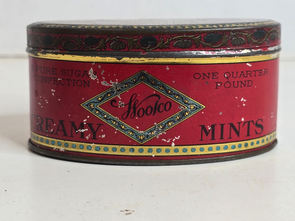 Vintage Woolco Creamy Mints Red Tin Woolworth | eBay UK