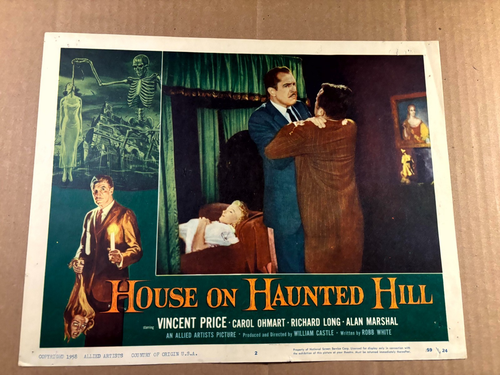 House On Haunted Hill 1959 Original Lobby Card | eBay