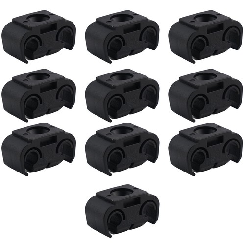 10Pcs Plastic Double Brake Line Clips Clamps Black For 5mm (3/16inch ...