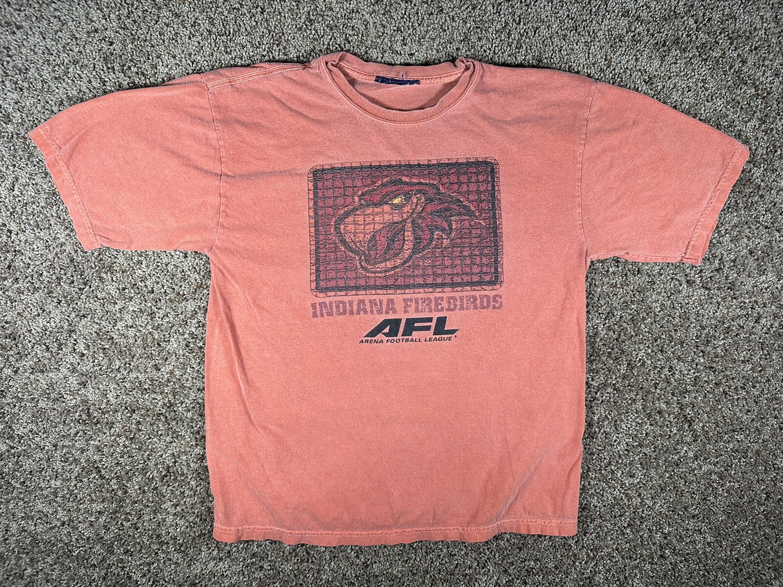 Vintage Indiana Firebirds AFL Shirt Red Arena Football Size M Red | eBay