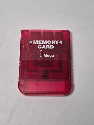 Memory Card Red For sony PLAYSTATION PS1 Vintage | eBay
