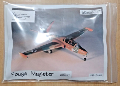 93-27 KAE 1:48 Scale FOUGA CM.170 MAGISTER Vacuum Formed Plastic Model ...