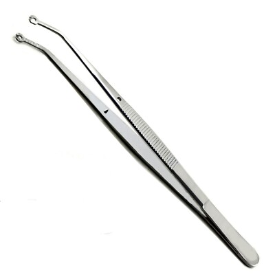 Dental Surgical Corn Suture Tweezers 15.5 cm Holding Suturing Forceps ...