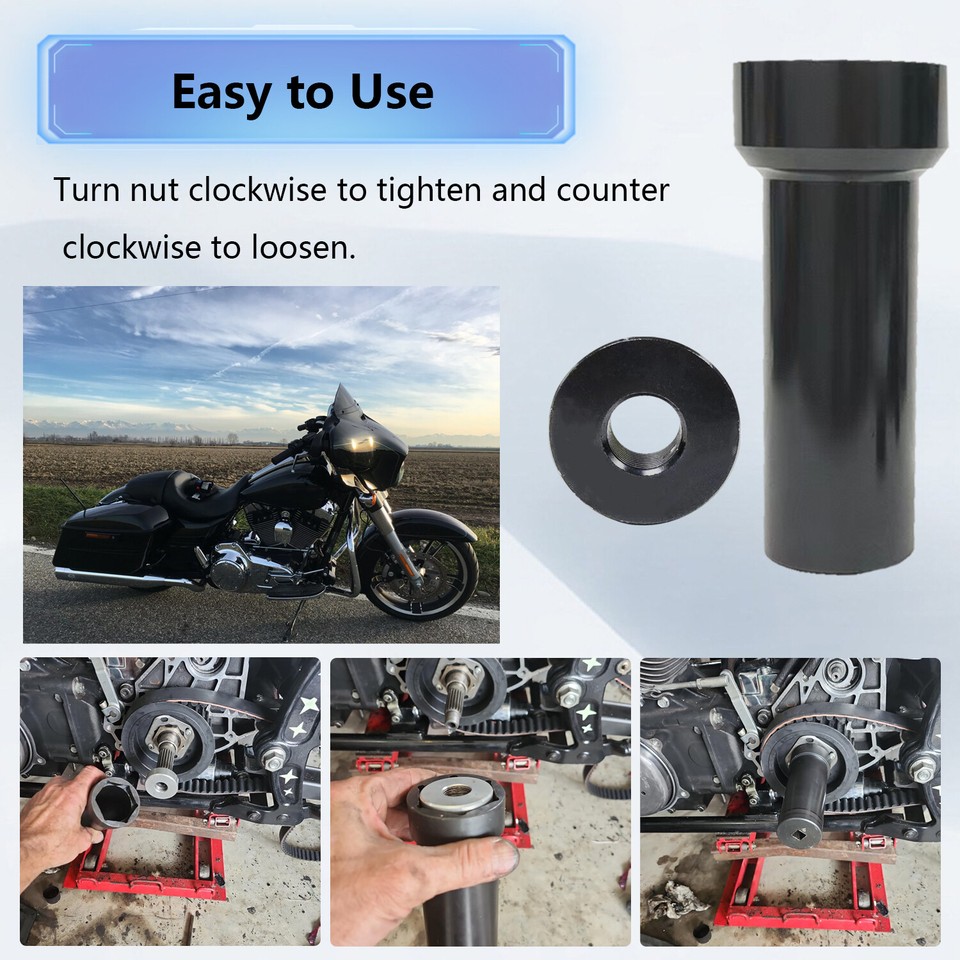 For Harley Dyna Twin Cam Mainshaft Sprocket Wrench Tool 2 1/4" Pulley ...