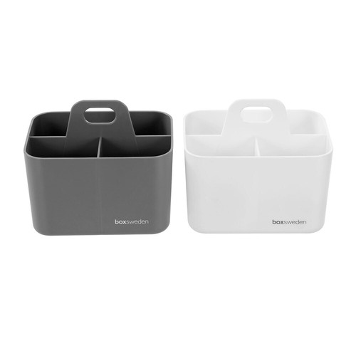 Boxsweden Caddo 15cm Stackable Organiser 3-Section Storage w/Carry ...