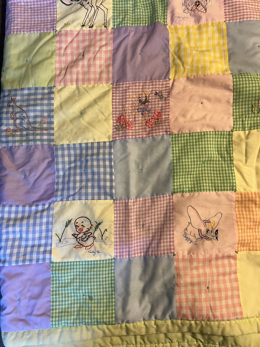 Vintage Baby Quilt Patterns Vintage Sewing Quilt Pattern Baby Blanket